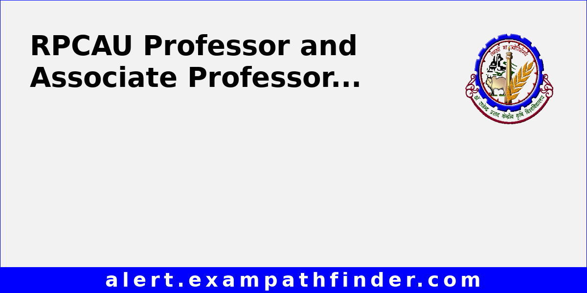 RPCAU Professor and Associate Professor