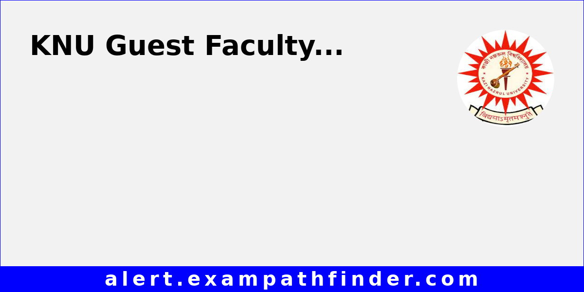 KNU Guest Faculty