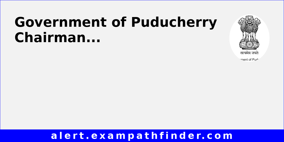 Government of Puducherry Chairman