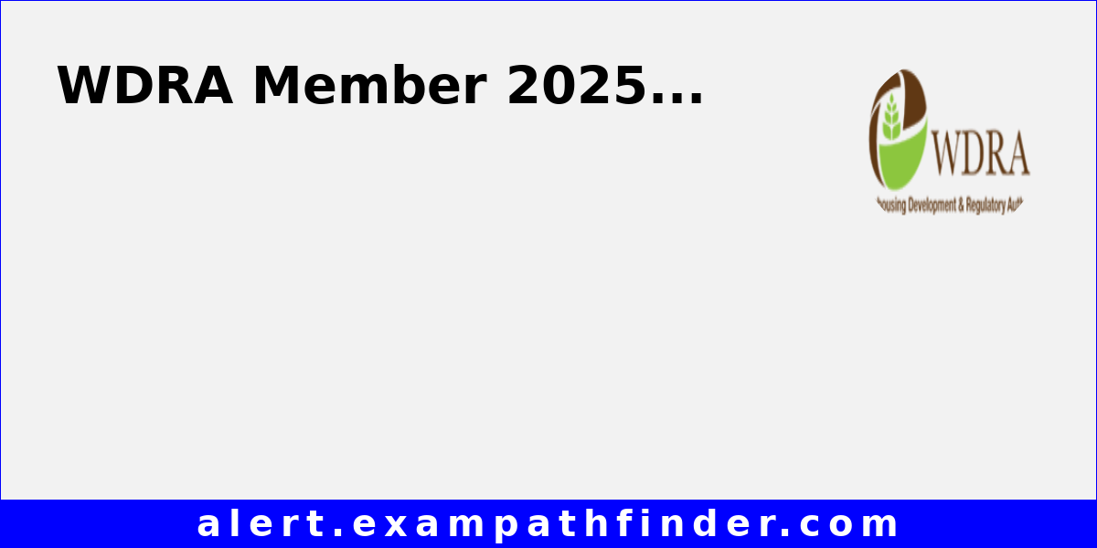 WDRA Member 2025