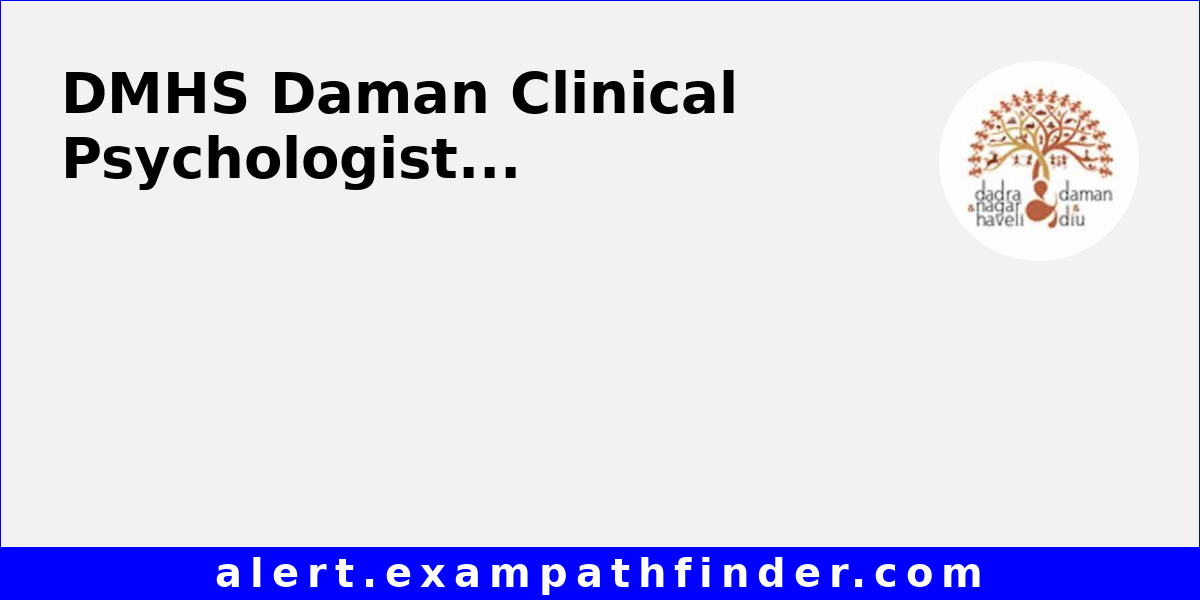 DMHS Daman Clinical Psychologist