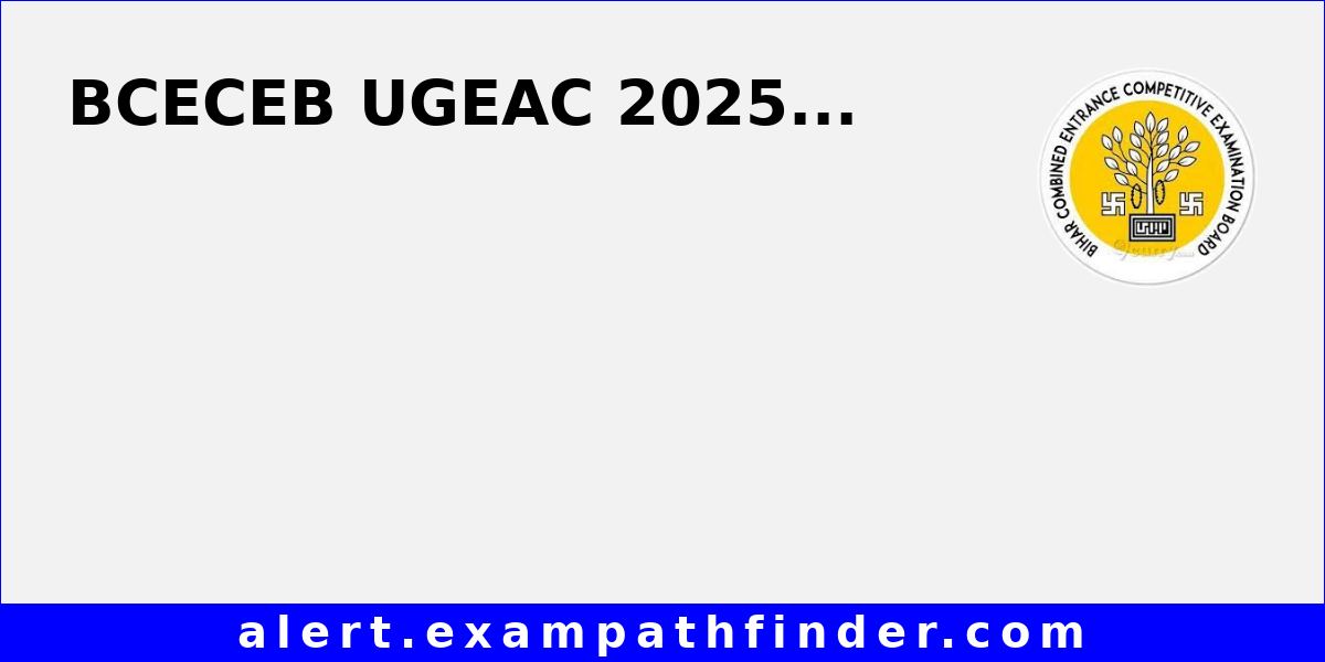 BCECEB UGEAC 2025