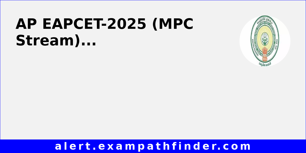 AP EAPCET-2025 (MPC Stream)