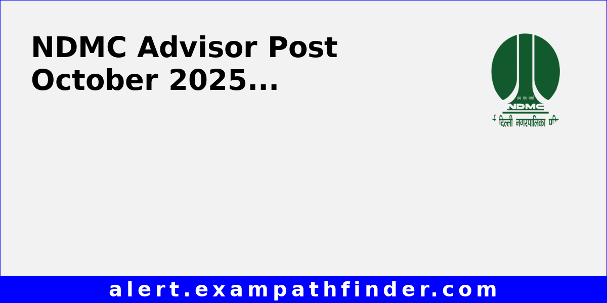 NDMC Advisor Post October 2025