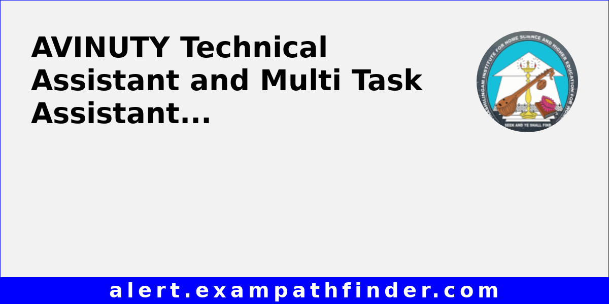 AVINUTY Technical Assistant and Multi Task Assistant