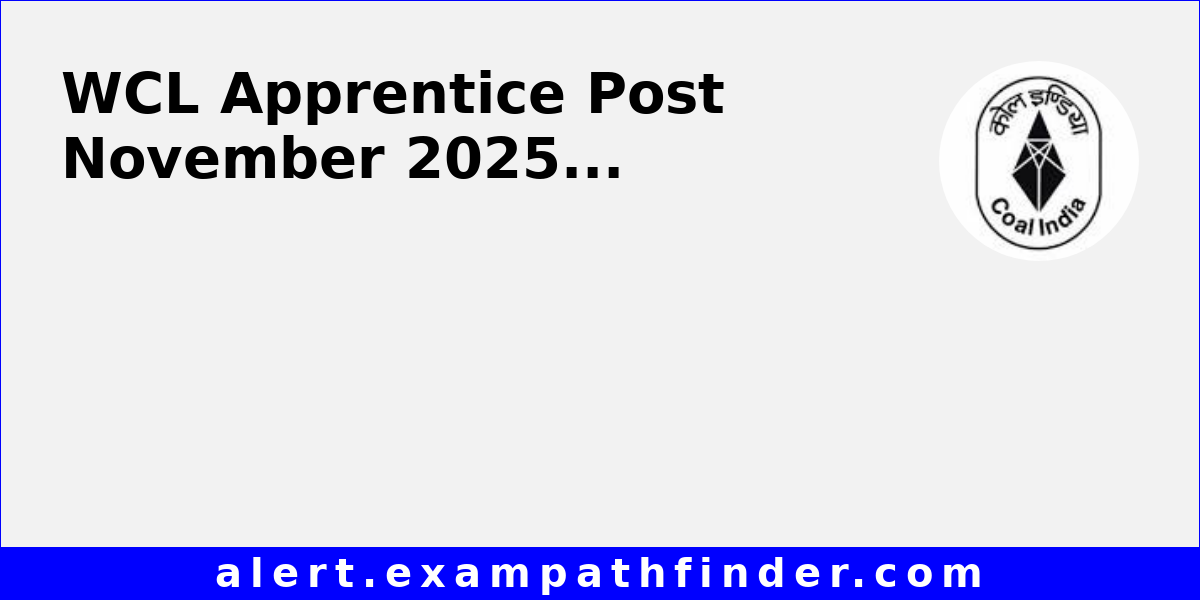 WCL Apprentice Post November 2025