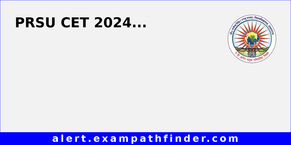 PRSU CET 2024