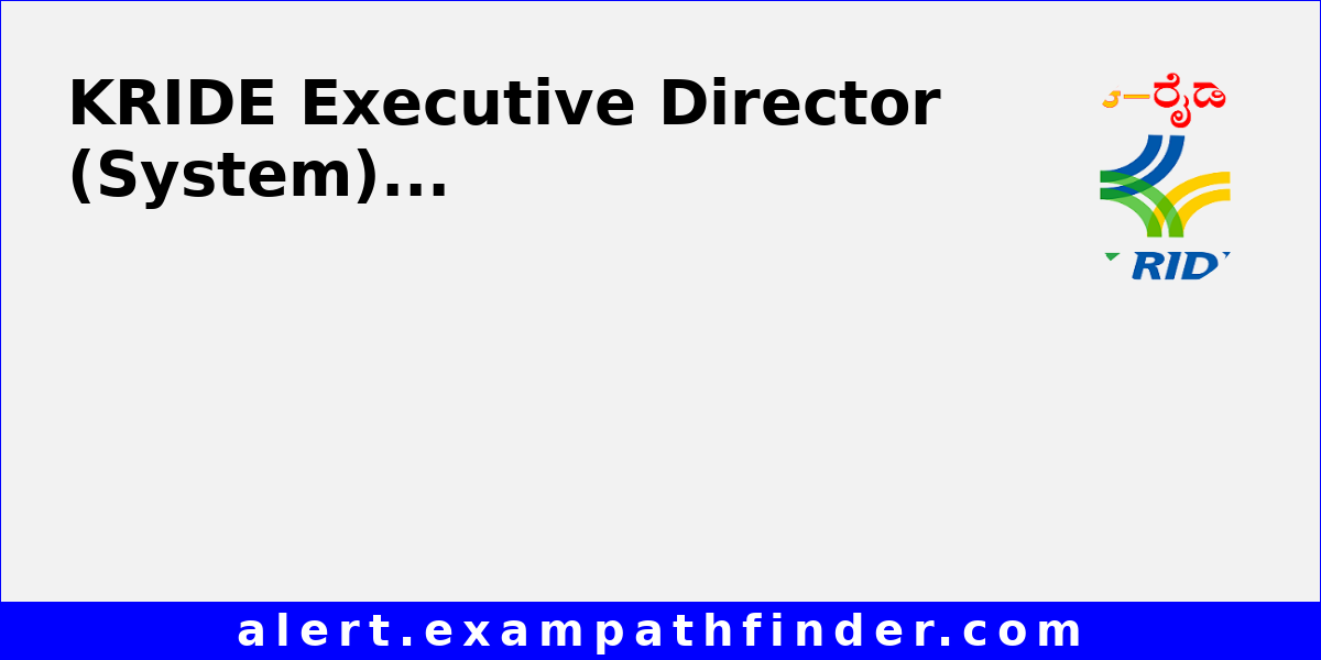 KRIDE Executive Director (System)