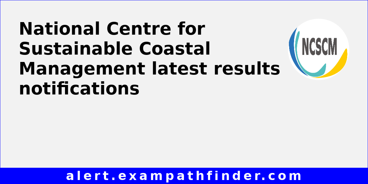 National Centre for Sustainable Coastal Management - All upcoming ...