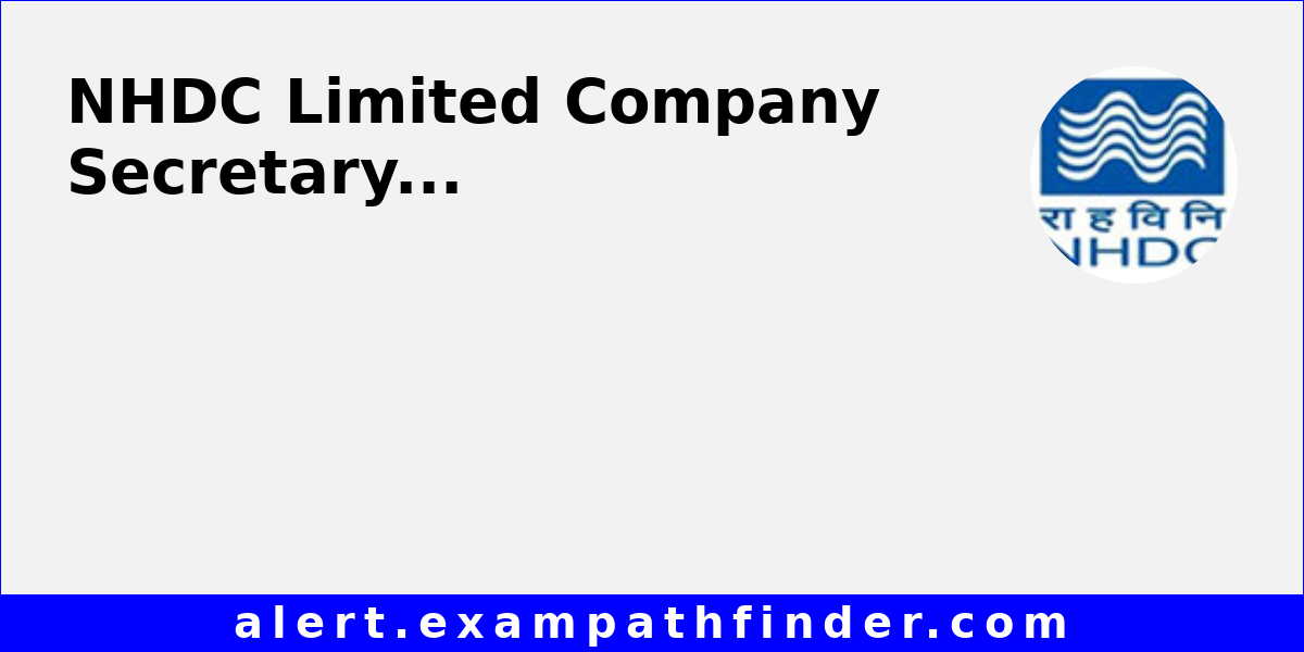 NHDC Limited Company Secretary