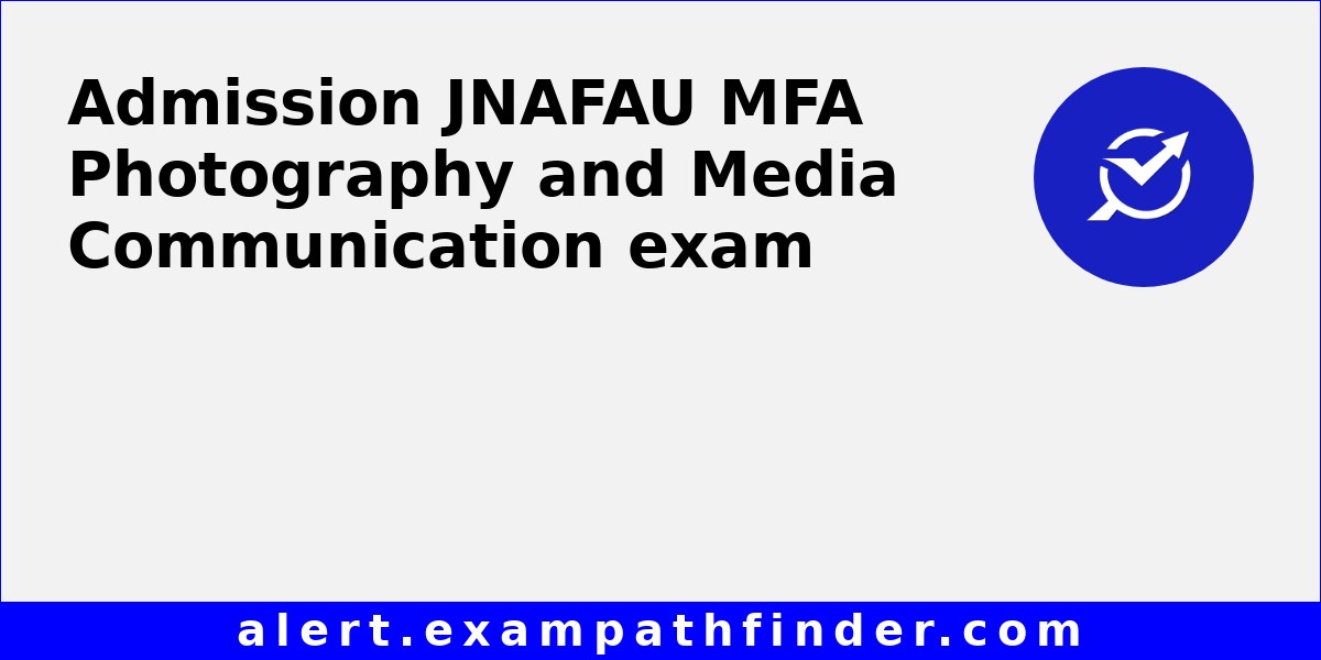 JNAFAU MFA Photography and Media Communication - All latest ...