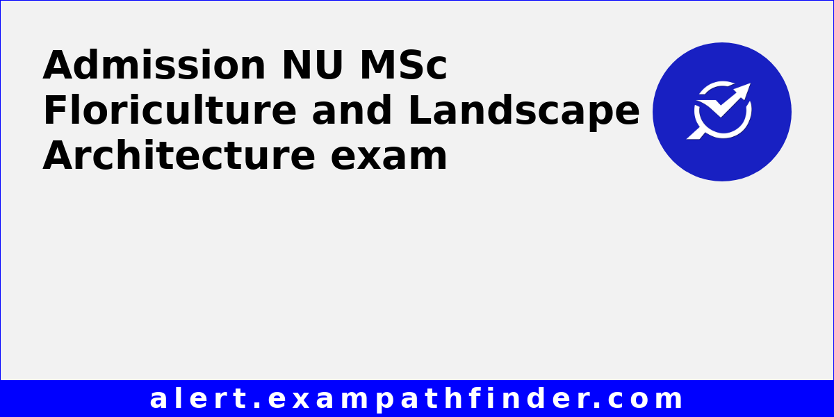 NU MSc Floriculture and Landscape Architecture - All latest ...