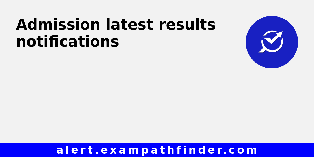 Upcoming Result Notification | Competitive Exam Result